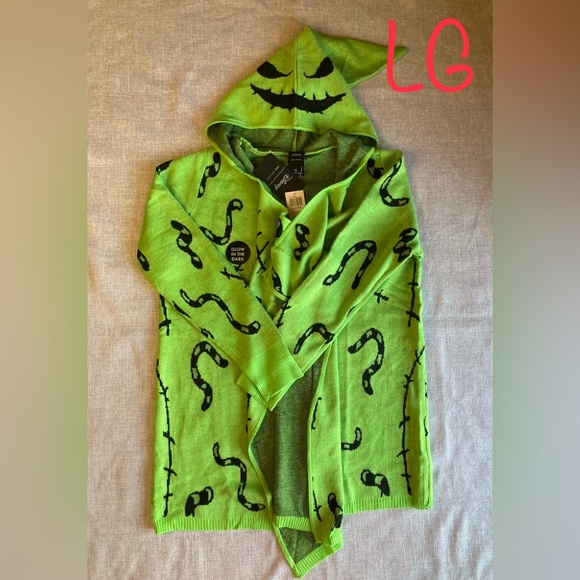 Disney | Sweaters | Lg The Nightmare Before Christmas Oogie Boogie ...